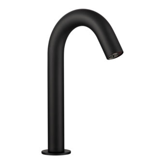 Sensor Wall Spout Matt Black - Just Taps
