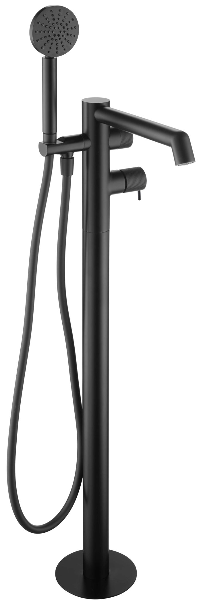 Slide rail with pencil shower handle and hose - Just Taps