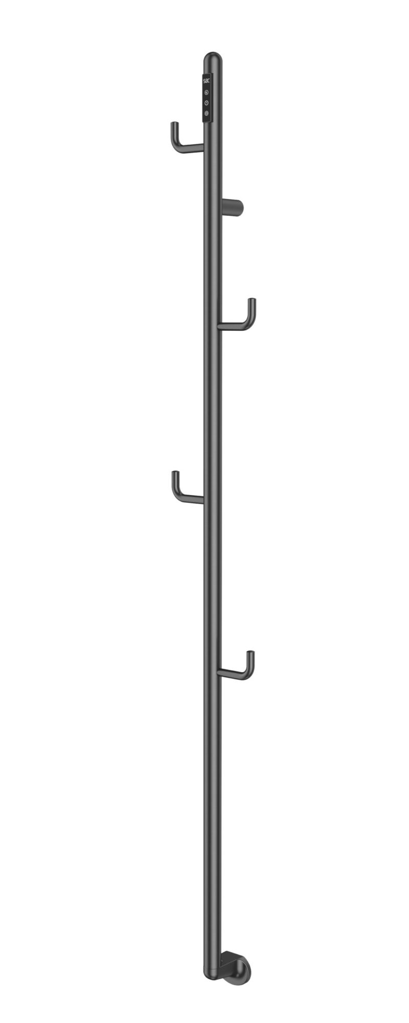 FLO ELECTRIC RADIATOR BRUSHED BLACK - Just Taps