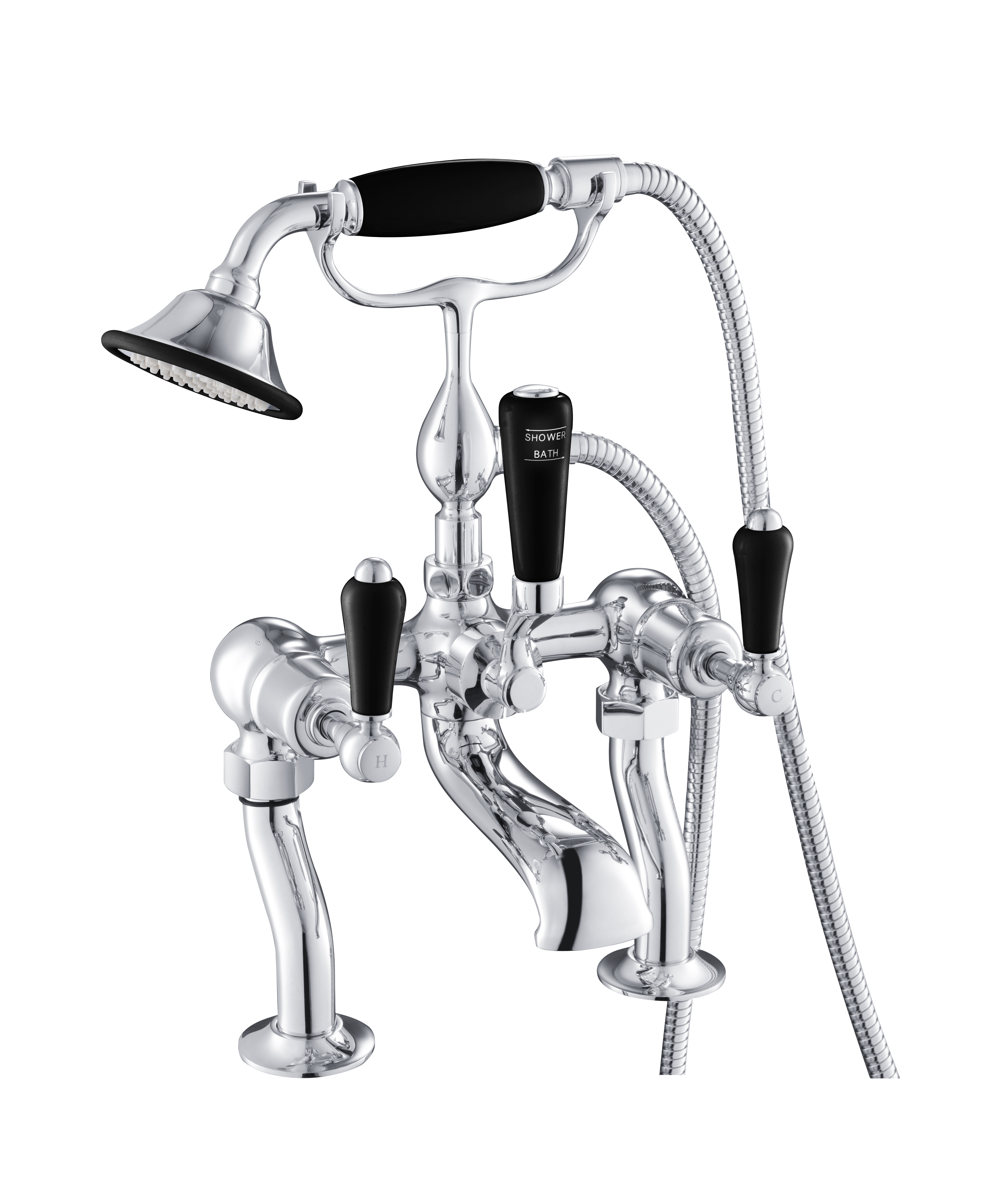 Deck Mounted Bath Shower Mixer with Kit - Just Taps