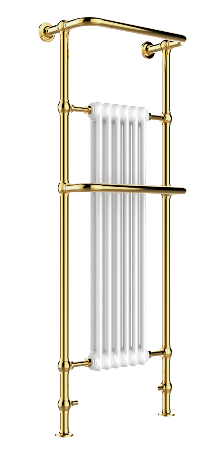 Grosvenor Radiator Brushed Brass 720 x 600 - Just Taps