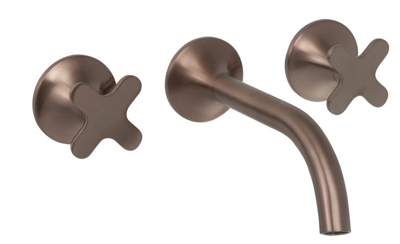 KONO 3 hole wall mounted basin mixer (both handles included) - Just Taps
