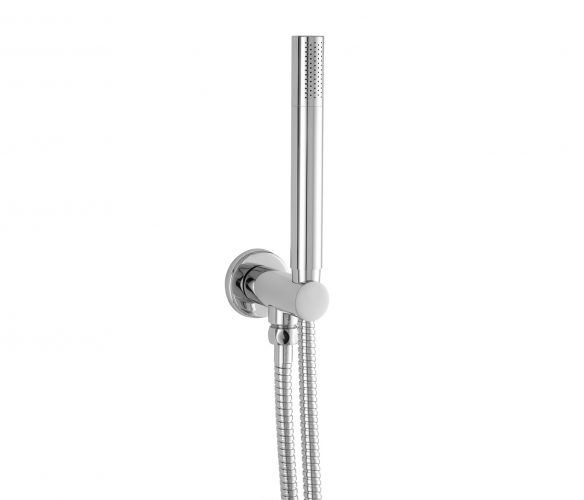 Slide Rail with Round Shower Handle and Hose - Just Taps