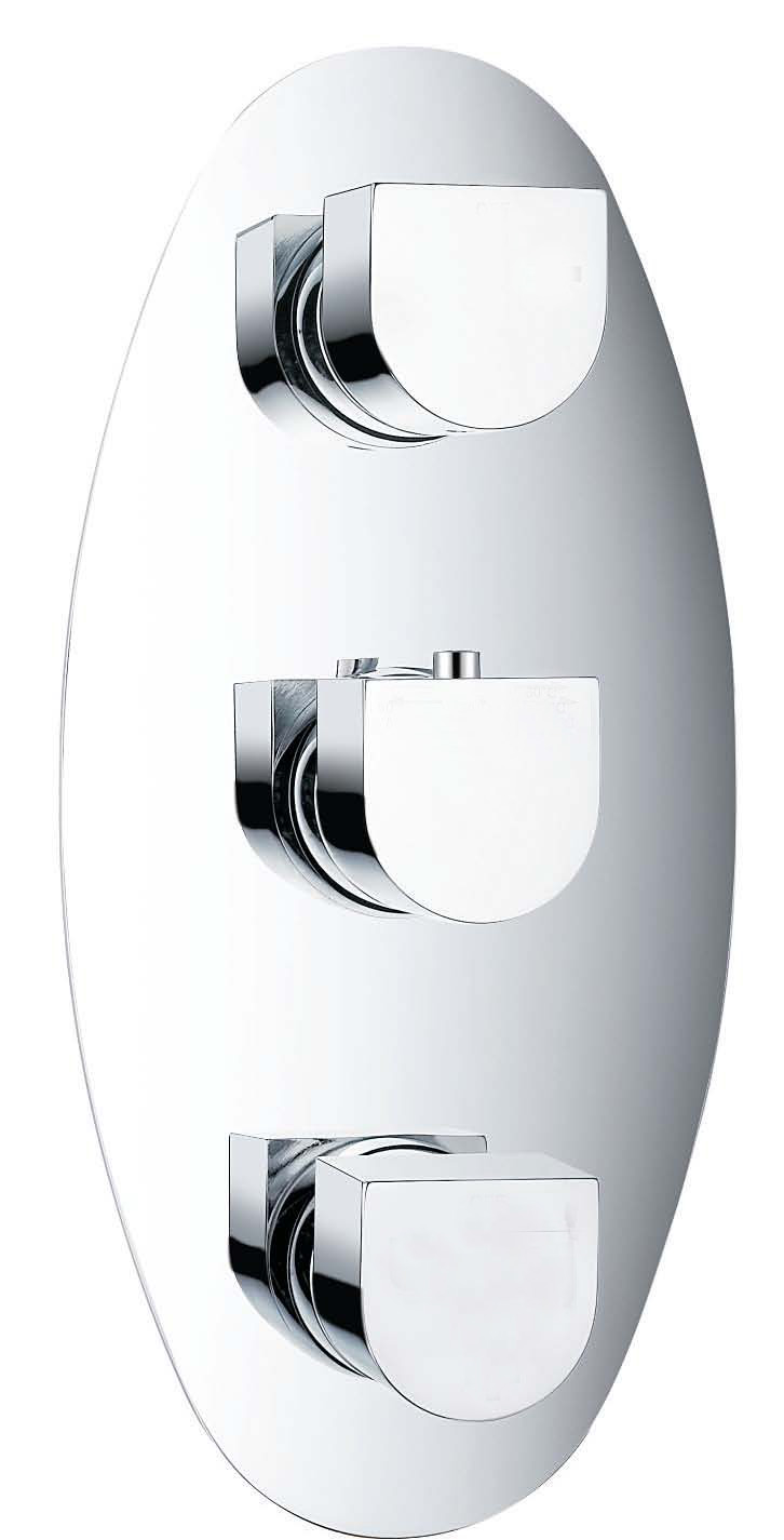 Base single lever manual diverter shower valve - Just Taps