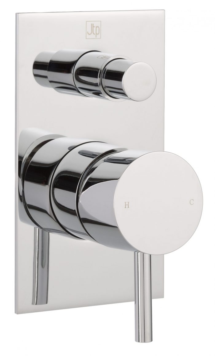 Florence Thermostatic Shower Pole, Adjustable with Overhead Shower ...