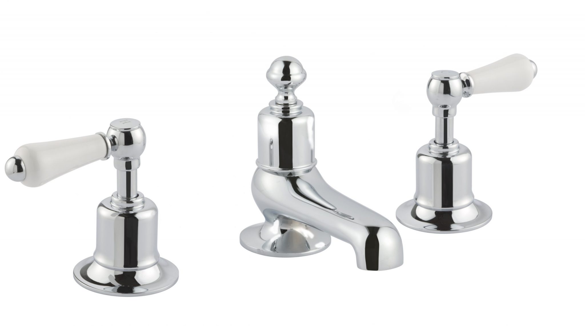 Grosvenor Lever Long Nose Basin Taps - Just Taps
