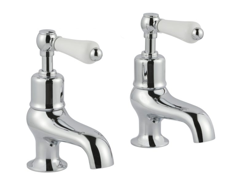 Grosvenor Lever Long Nose Basin Taps - Just Taps