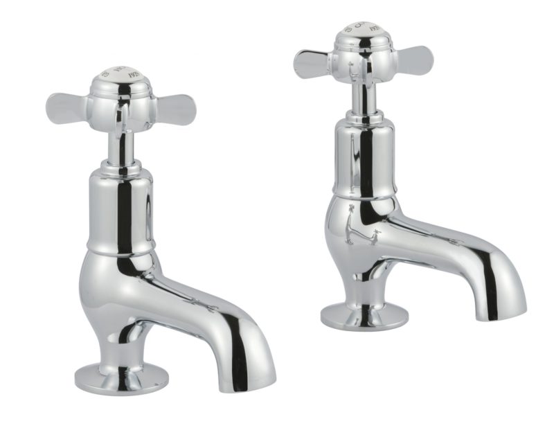 VOS Brushed Brass Single Lever Mini Basin Mixer - Just Taps