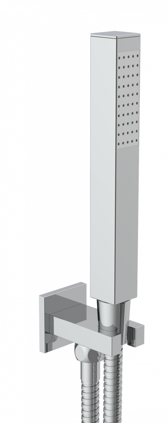 HIX Square Water Outlet with Holder, Hose and Hand Shower - Just Taps